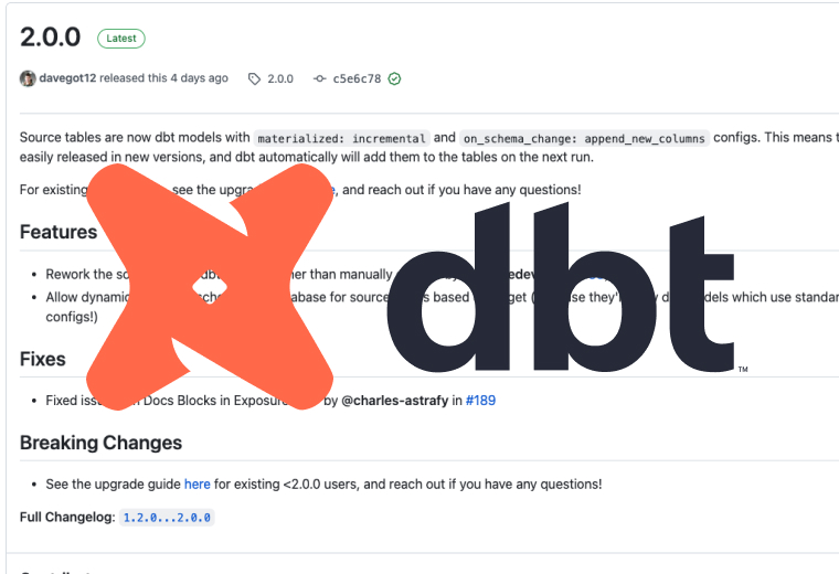 Announcing The Release Of Dbtartifacts V200 Brooklyn Data