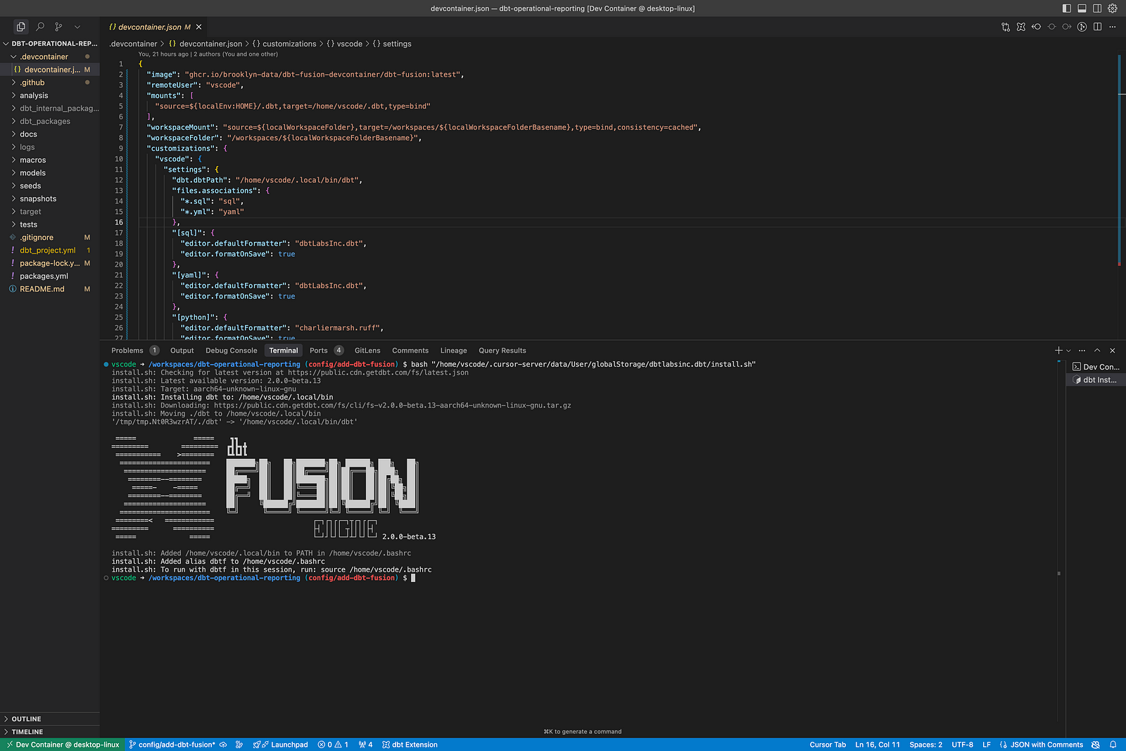 Why You Should Use Dev Containers with dbt Fusion | Brooklyn Data